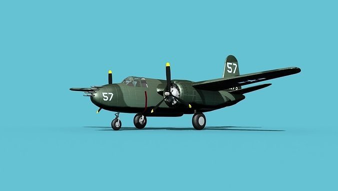 Douglas P70 Night Hawk V01 3D model animated rigged | CGTrader
