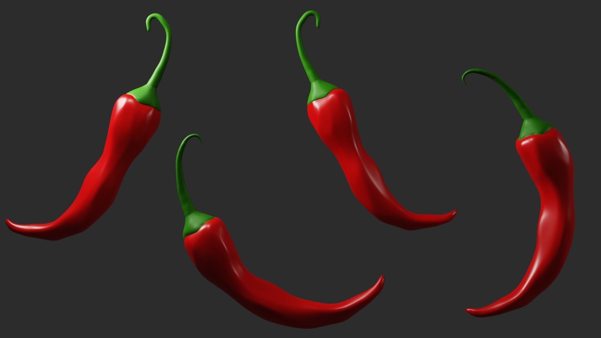 Chili pepper 3D model | CGTrader