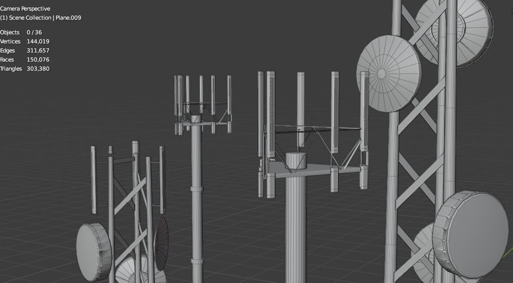 Cellular tower 3D model | CGTrader