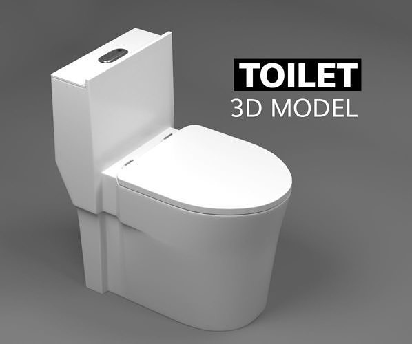 Toilet 3D model - Type 2 3D model | CGTrader