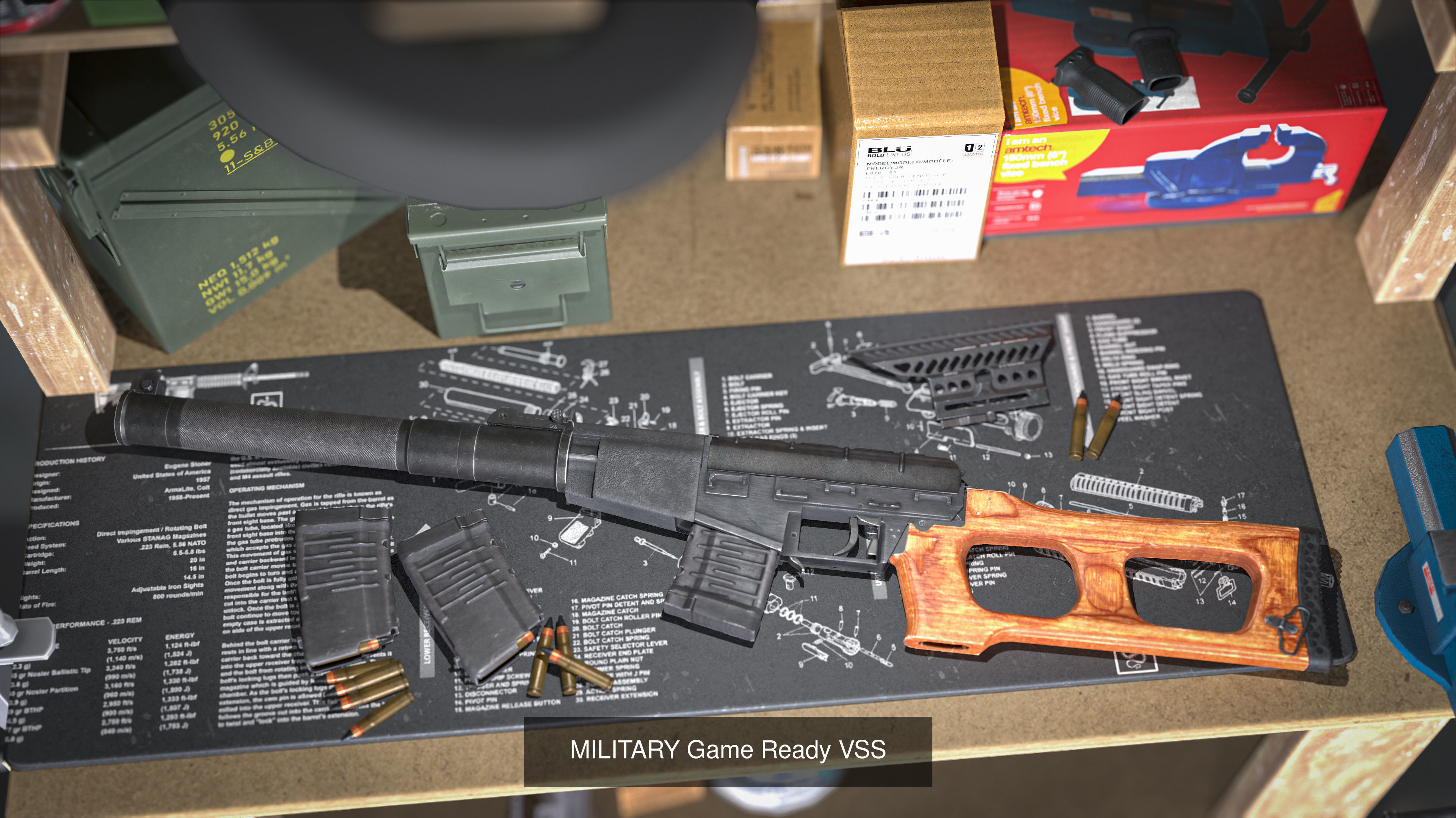 MILITARY Game Ready AS VAL and VSS 3D Model Collection | CGTrader