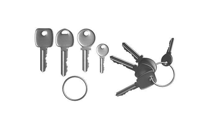 Set Of New Keys 3D model | CGTrader