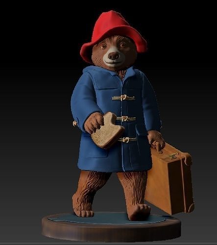 Paddington Bear 3D model 3D printable | CGTrader