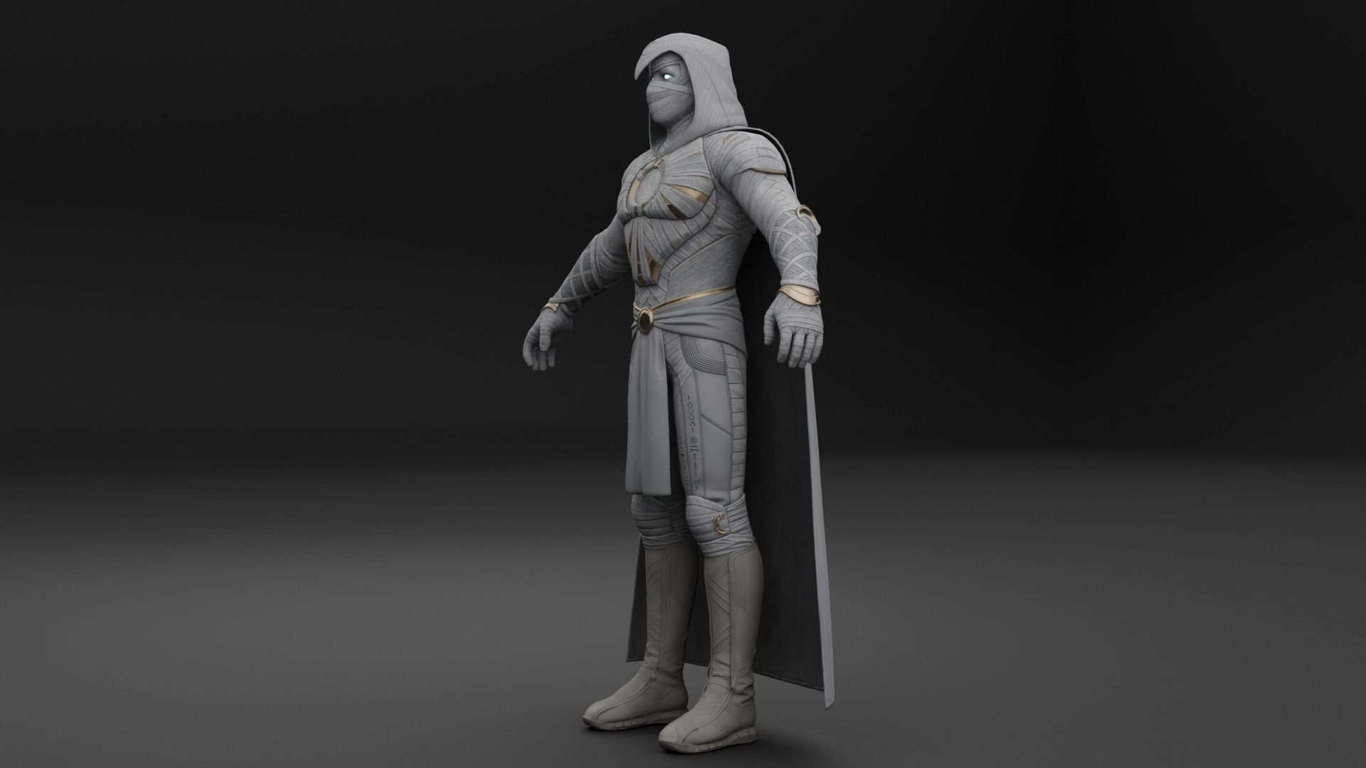 3D model Moon Knight 3D rigged model VR / AR / low-poly | CGTrader