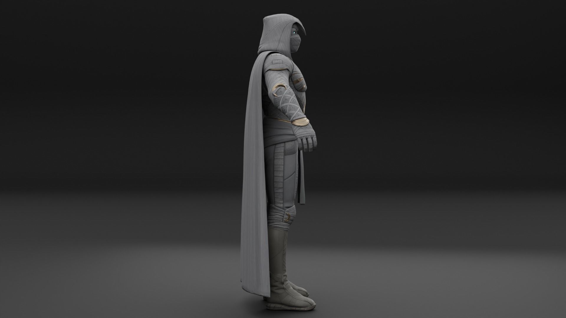 3D model Moon Knight 3D rigged model VR / AR / low-poly | CGTrader