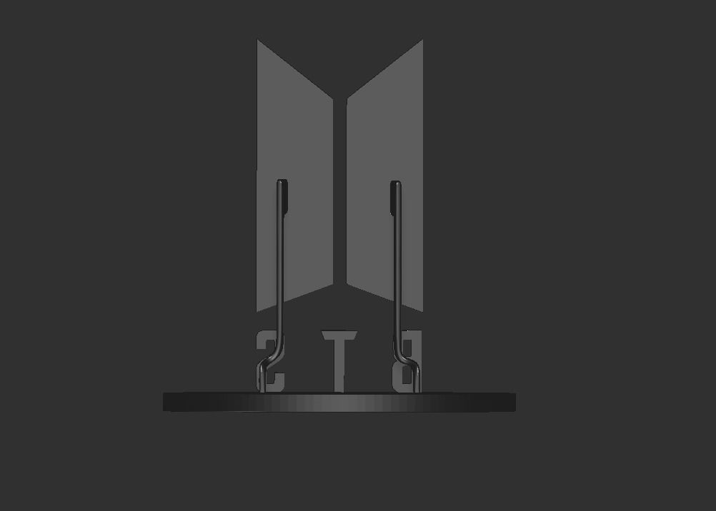 BTS Display Logo 3D model 3D printable | CGTrader