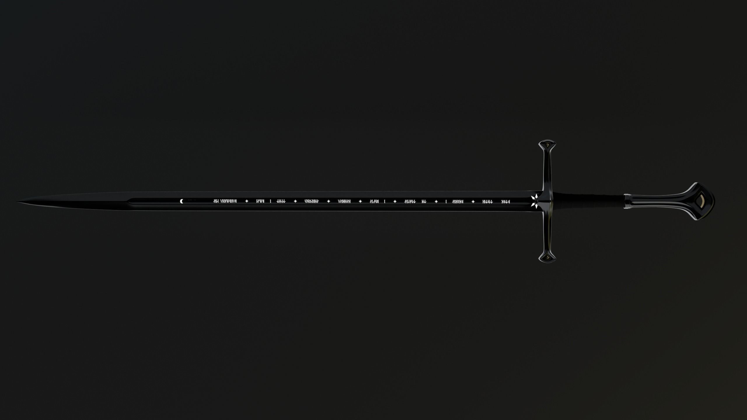 Narsil Anduril Aragorn Sword Lord Of The Rings 3D model | CGTrader