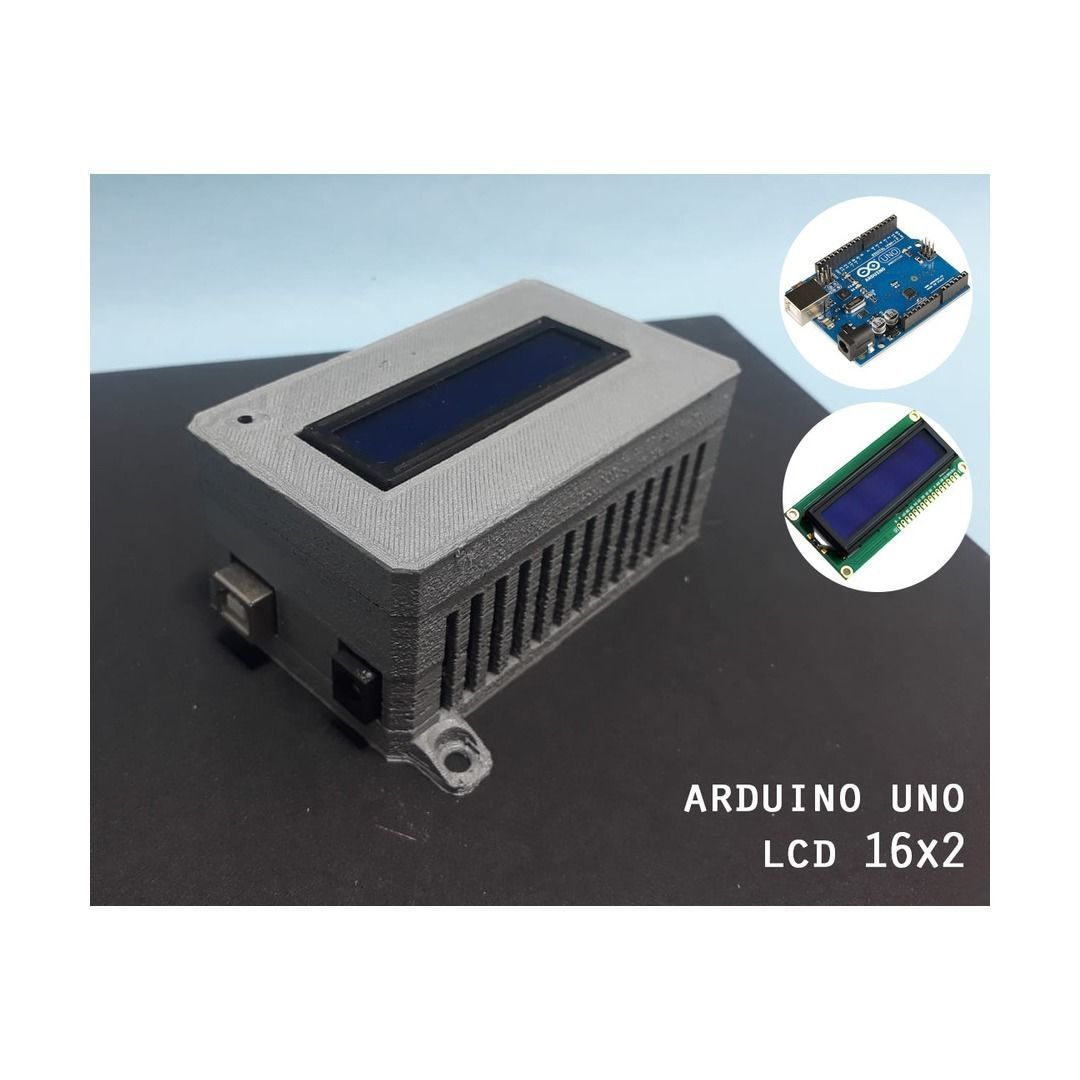 Arduino Uno lcd 16x2 case 3D model 3D printable | CGTrader