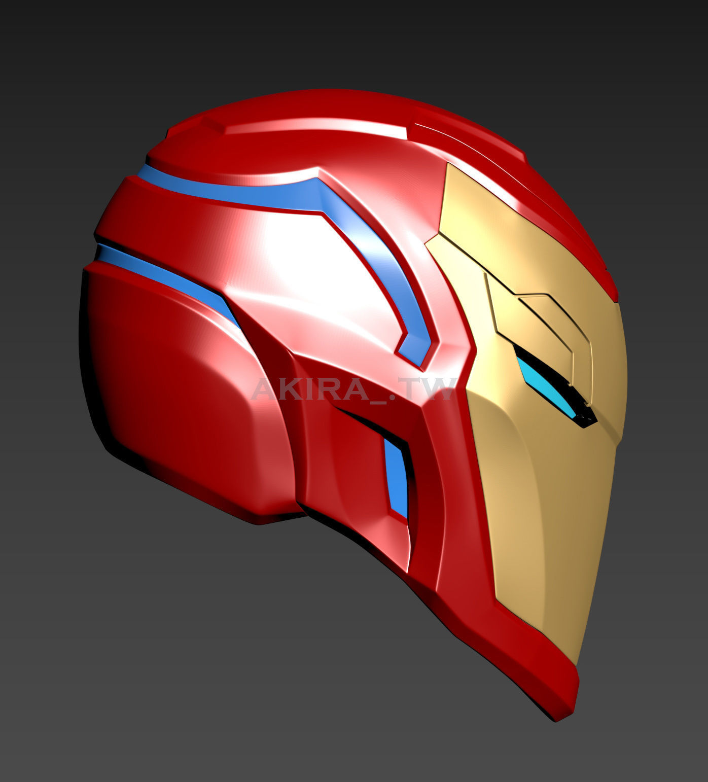 Iron Man Prime Armor Helmet Cosplay Marvel Duel 3D model 3D printable ...