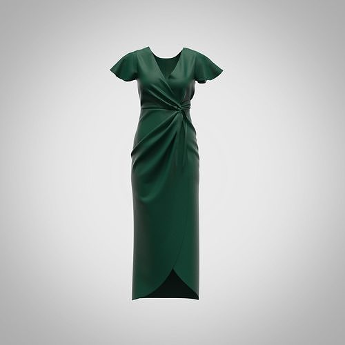 3D model ladies warp dress VR / AR / low-poly | CGTrader