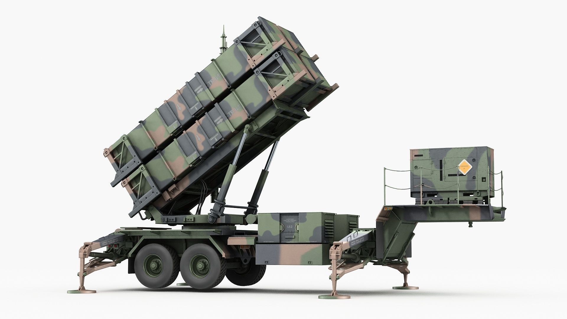 Anti-aircraft system MIM-104 Patriot 3D model | CGTrader