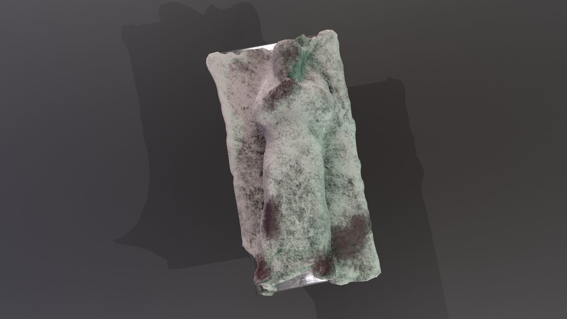 3D model Dead body covered by blanket on an autopsy table PBR VR / AR ...