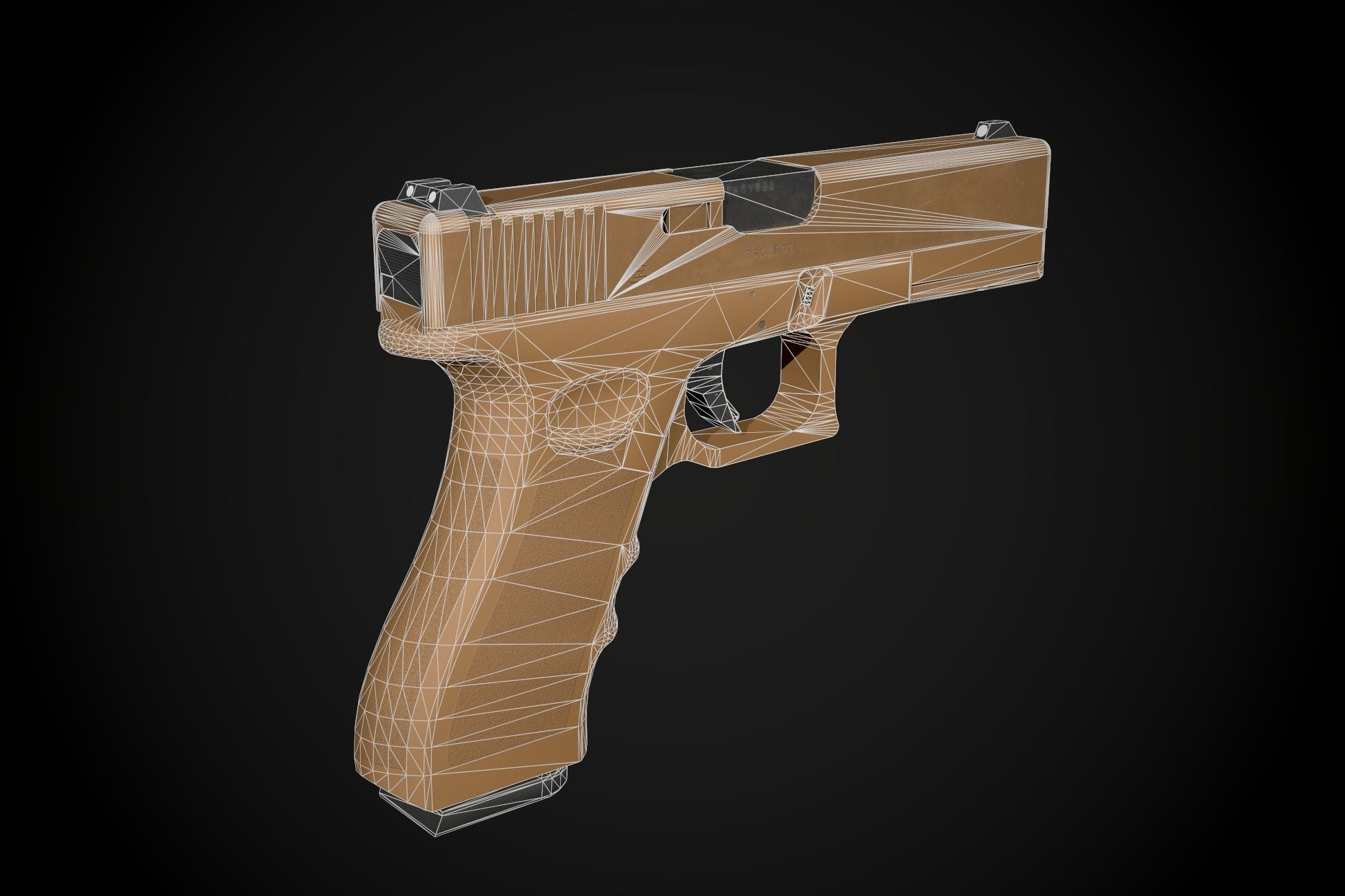 3D model Glock 17 different colors and modifications VR / AR / low-poly ...
