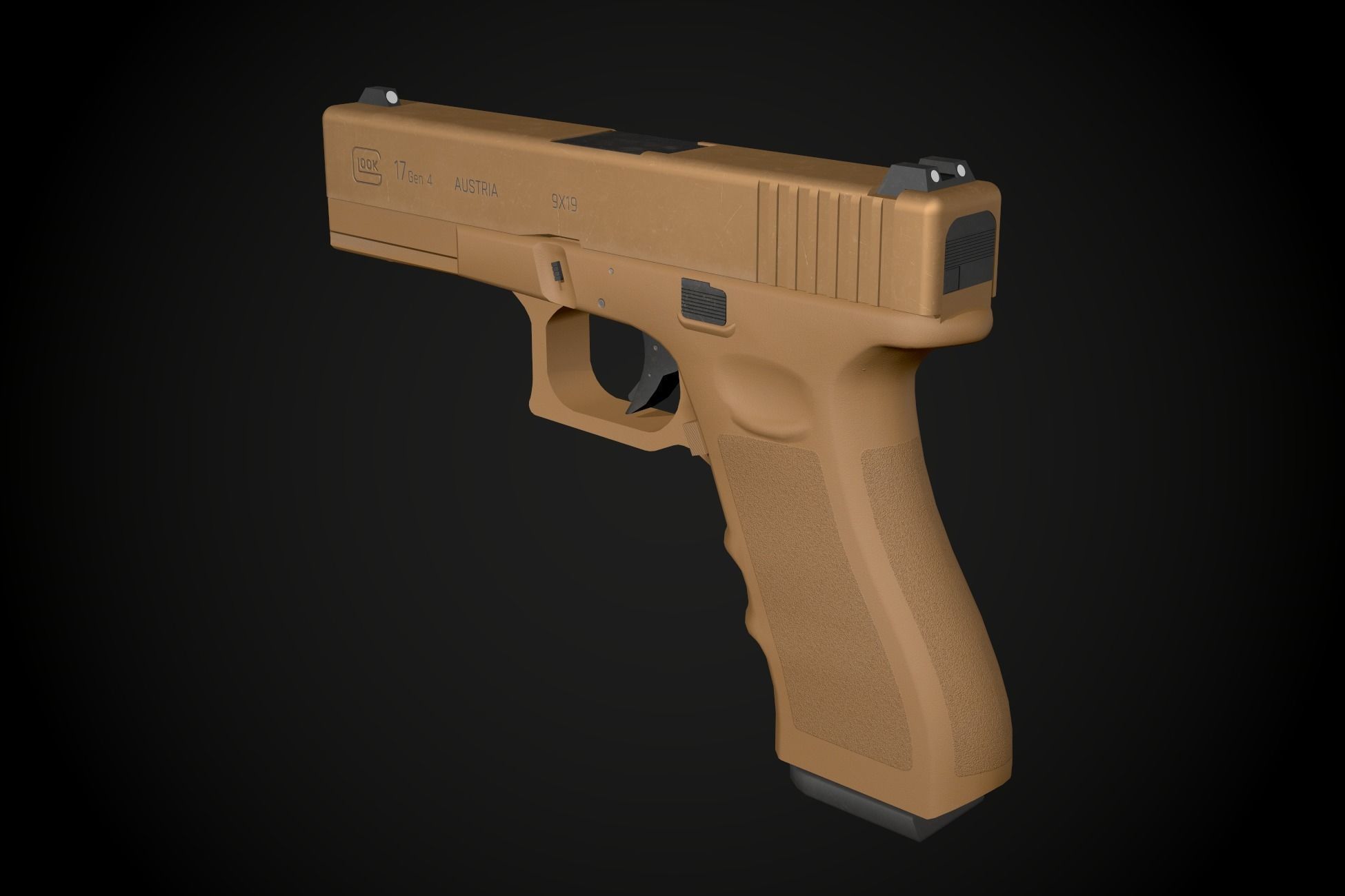 3D model Glock 17 different colors and modifications VR / AR / low-poly ...