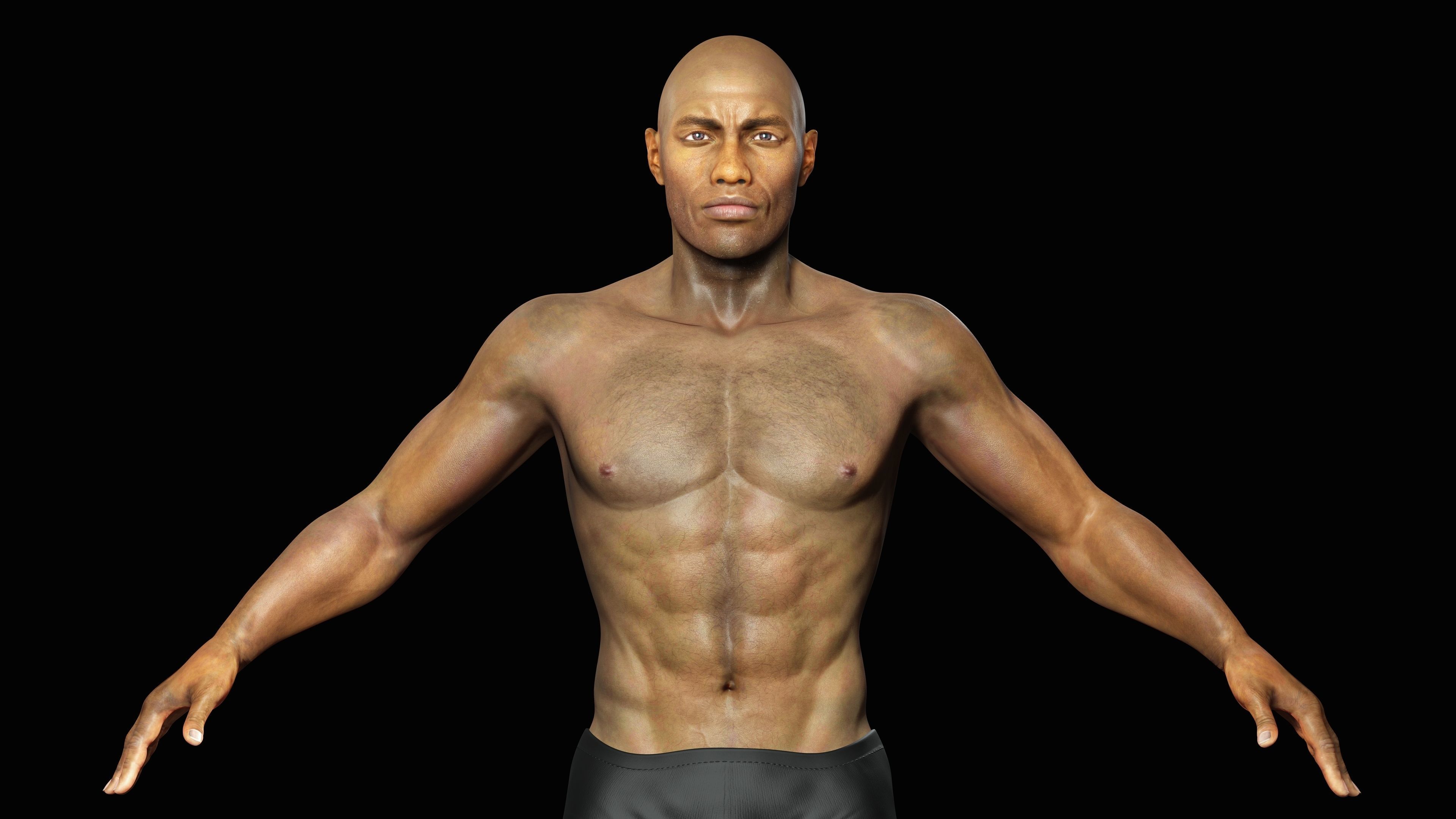 3D model Realistic African American Man G1 VR / AR / low-poly | CGTrader