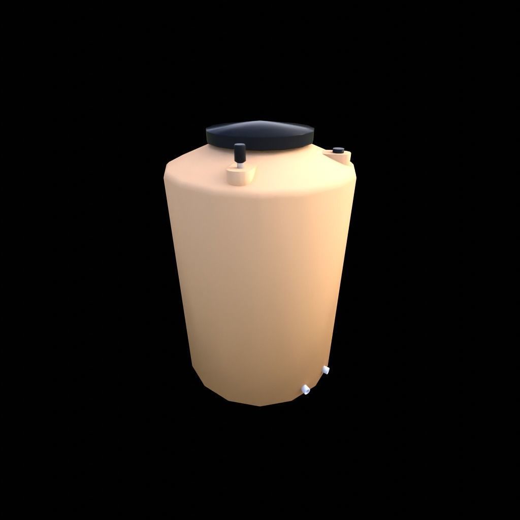 3D model Water Tank 650 liter 1 - LP VR / AR / low-poly | CGTrader
