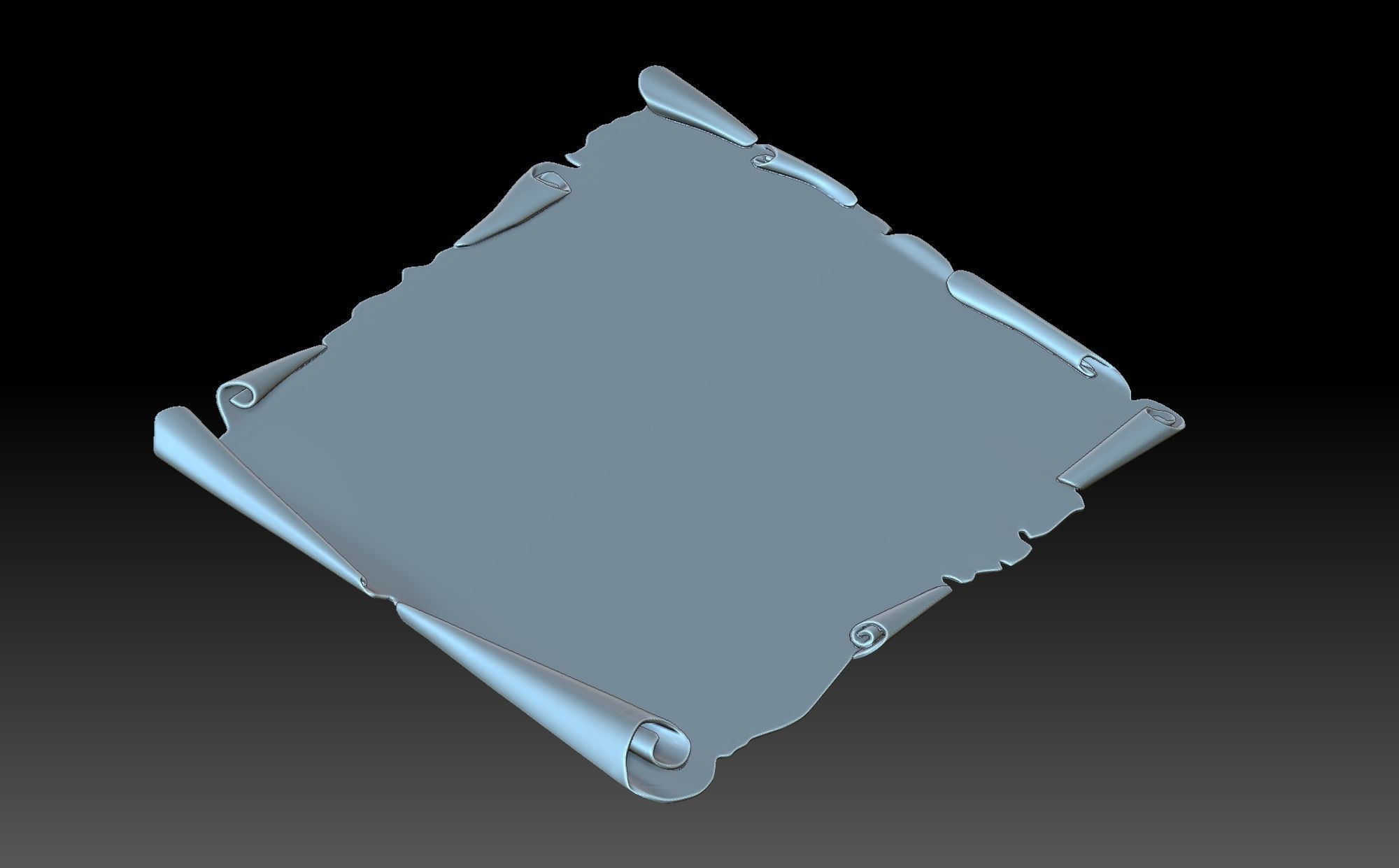 Parchment 3D model 3D printable | CGTrader
