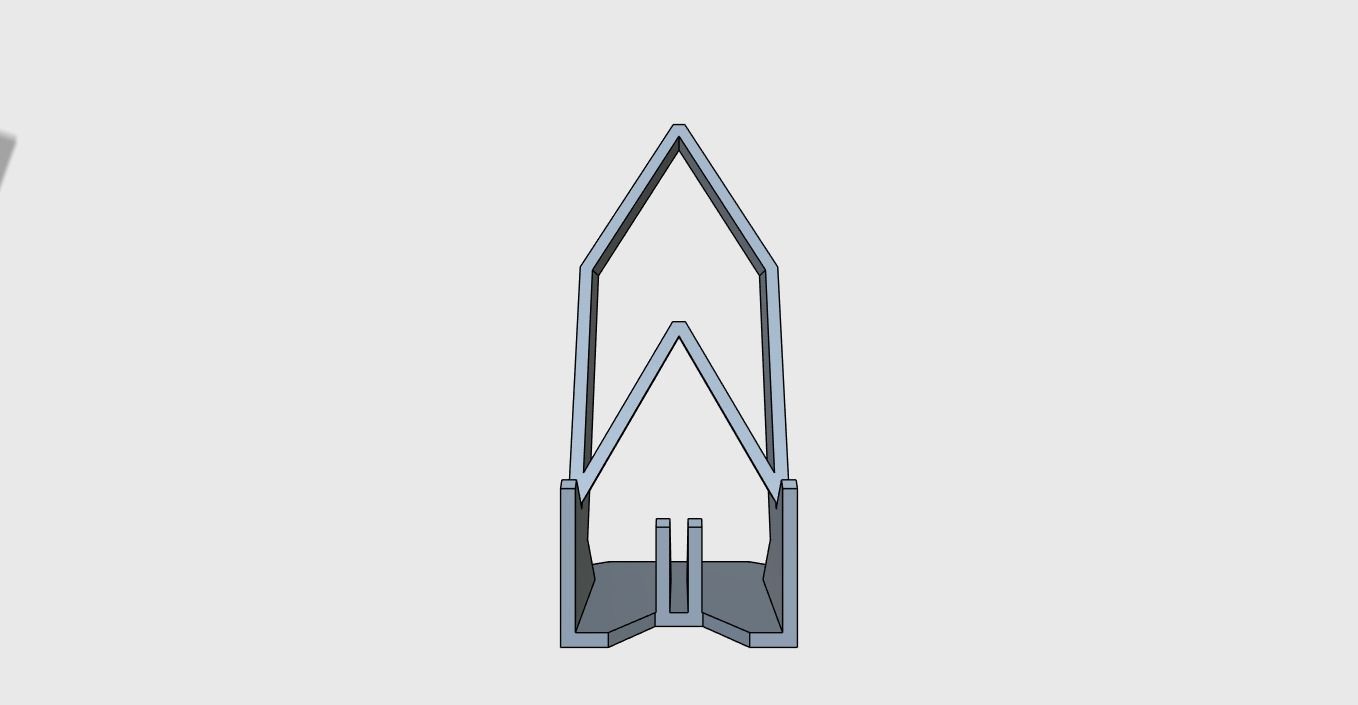 Phone holder with cable holder easy print 3D model 3D printable | CGTrader