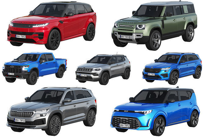 HQ cars collection 21 | CGTrader