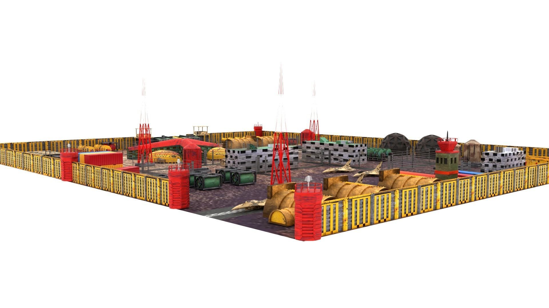 3D model Military Base VR / AR / low-poly | CGTrader