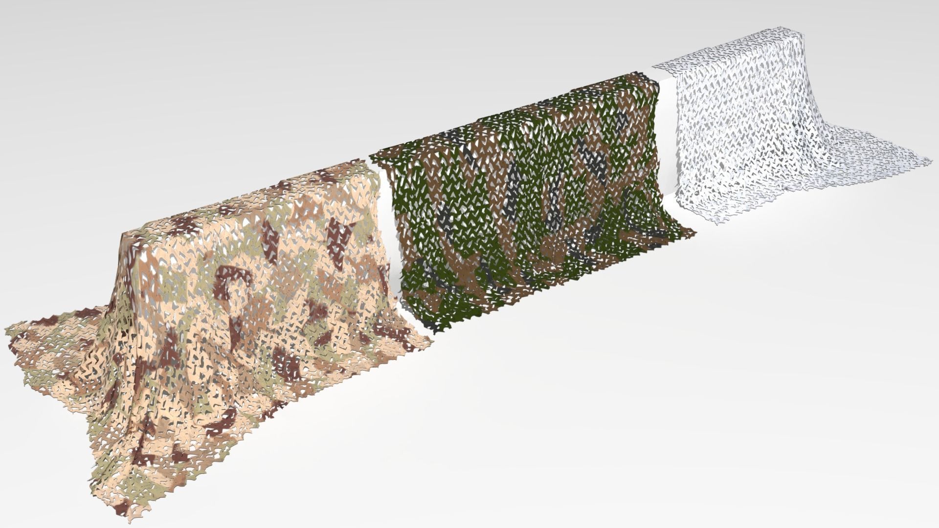 3D model Camouflage netting VR / AR / low-poly | CGTrader