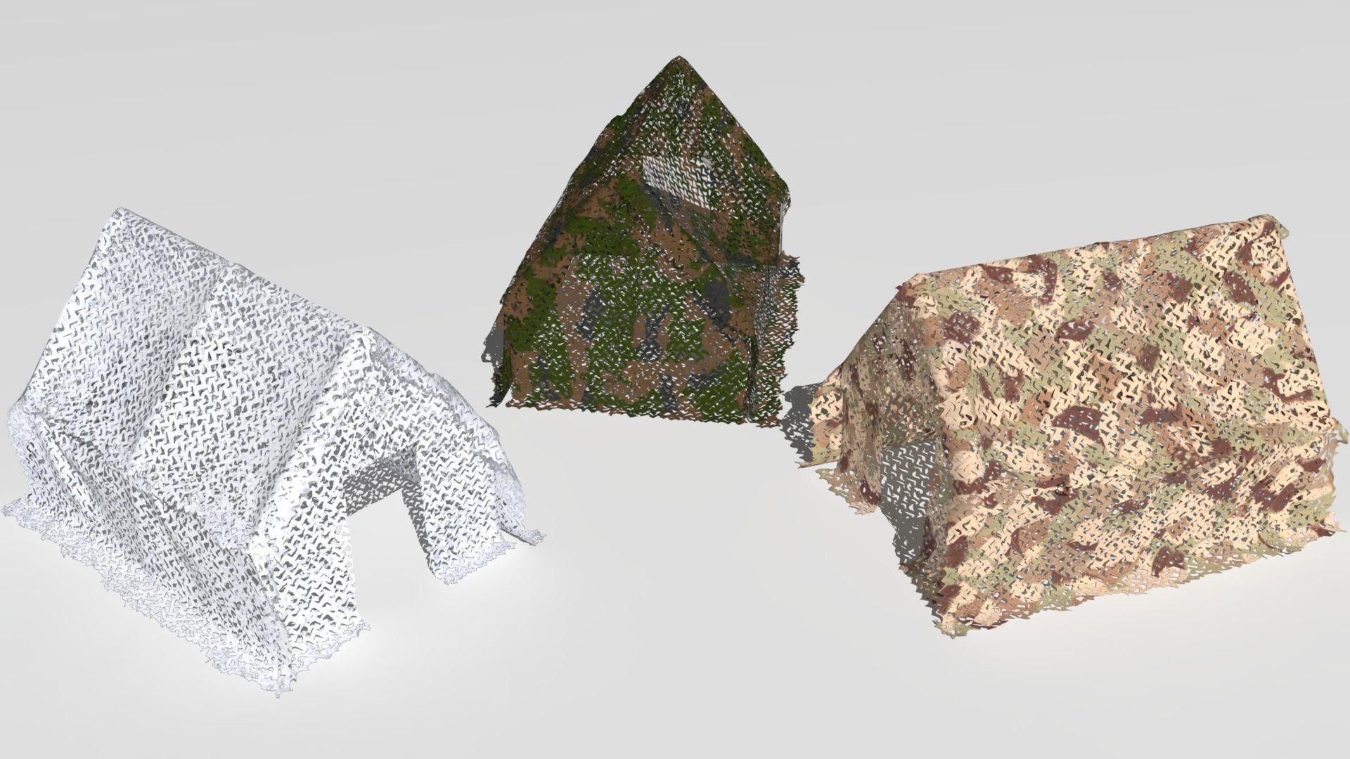3D model Camouflage netting VR / AR / low-poly | CGTrader