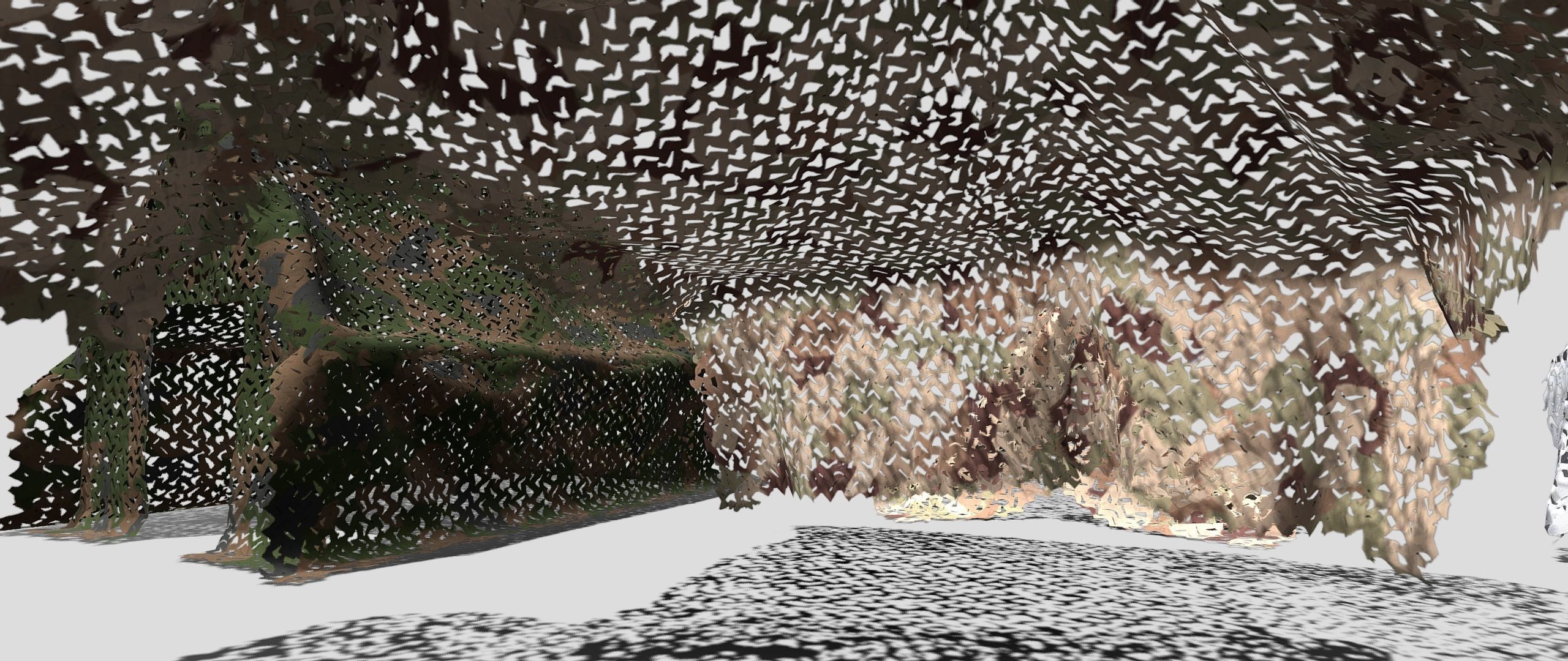 3D model Camouflage netting VR / AR / low-poly | CGTrader