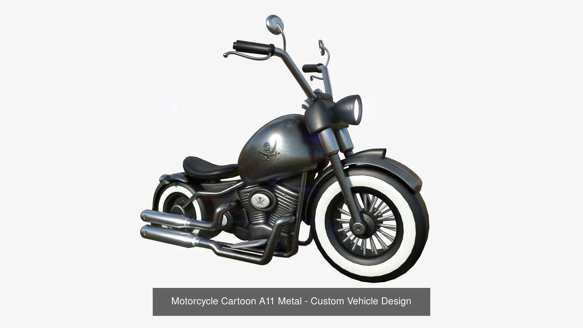 10 Motorcycle Cartoon A Collection - Custom Vehicle Design VR / AR ...