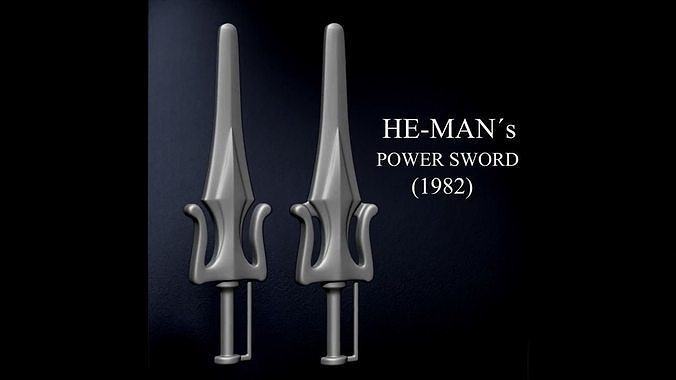 3D PRINTABLE HE-MAN POWER SWORD - 1982 - TWO VERSIONS 3D model 3D ...