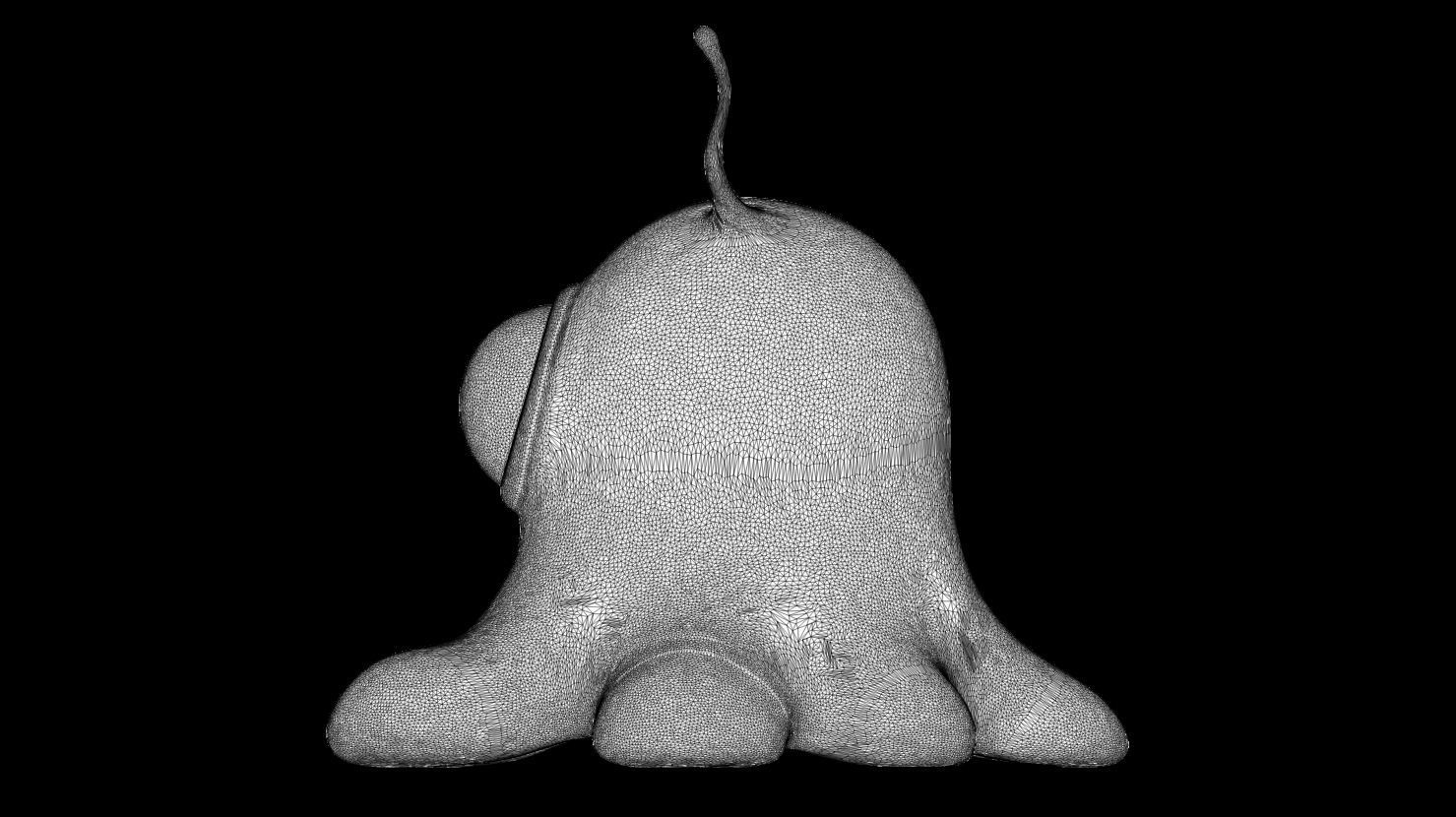 3D PRINTABLE BRAIN SLUG FROM FUTURAMA - ACTION AND NEUTRAL POSE 3D ...