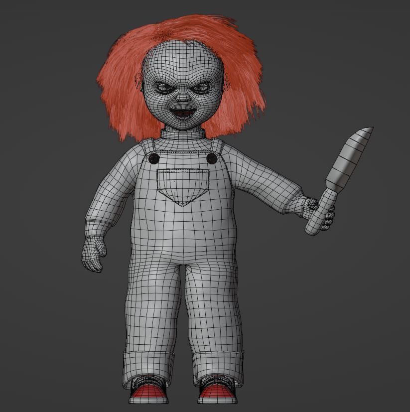 3D model Rigged Chucky doll VR / AR / low-poly | CGTrader