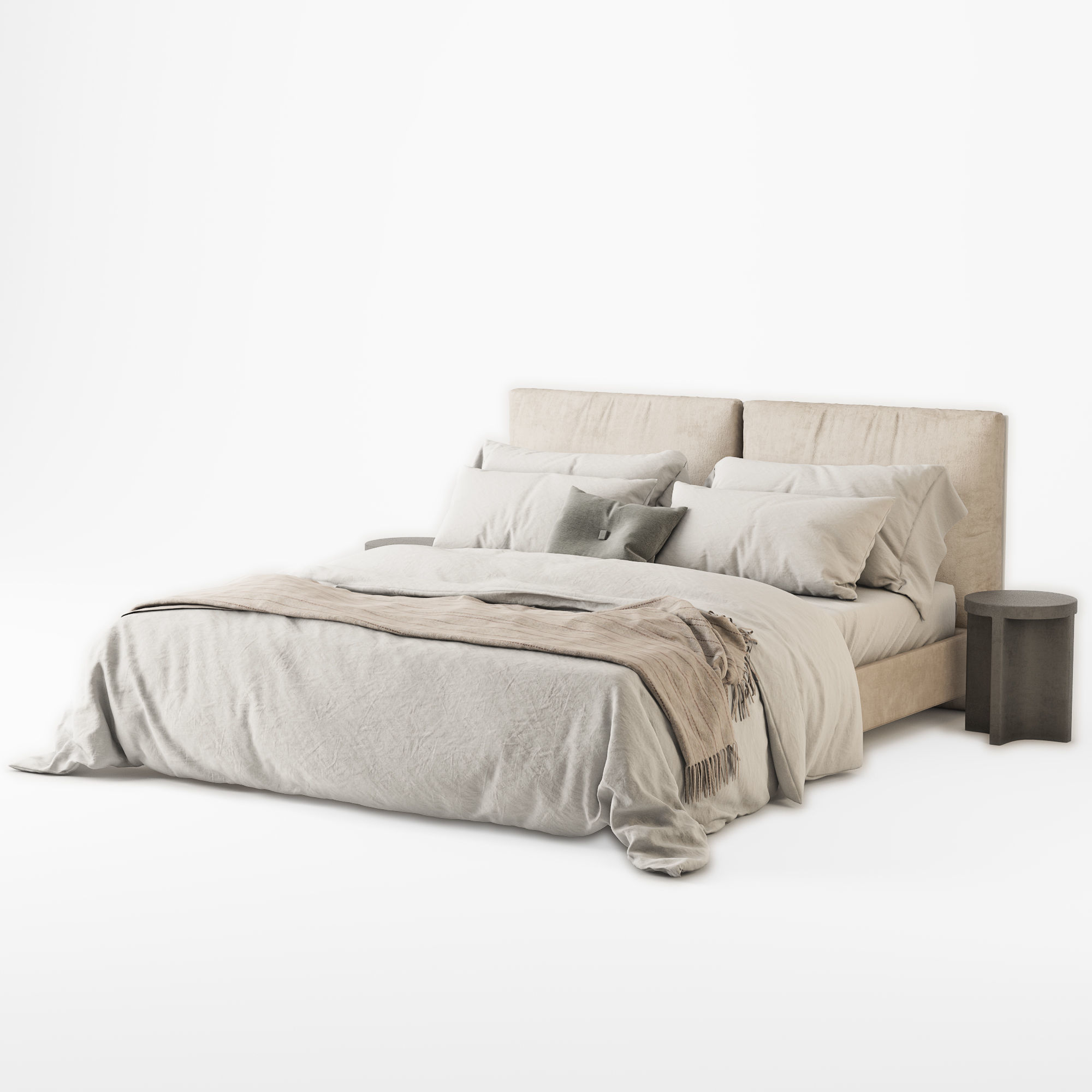 Meridiani Oliver Bed 01 3D model | CGTrader