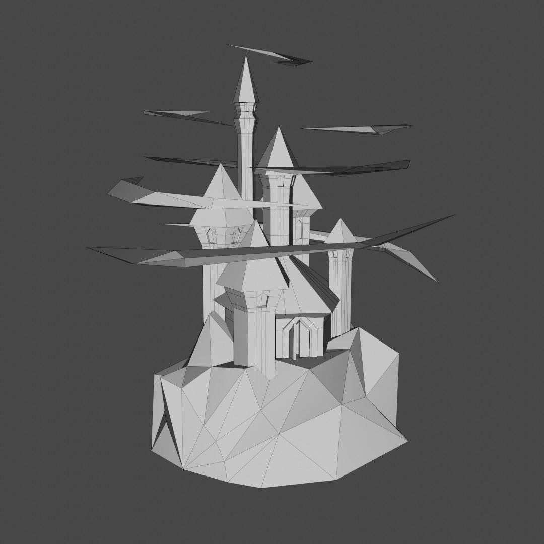 3D Model Collection Low Poly Stuff castle VR / AR / low-poly | CGTrader