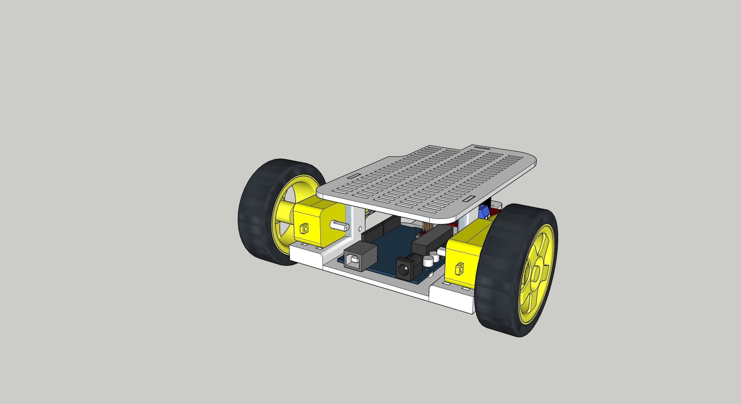 arduino car chasis 3D model 3D printable | CGTrader