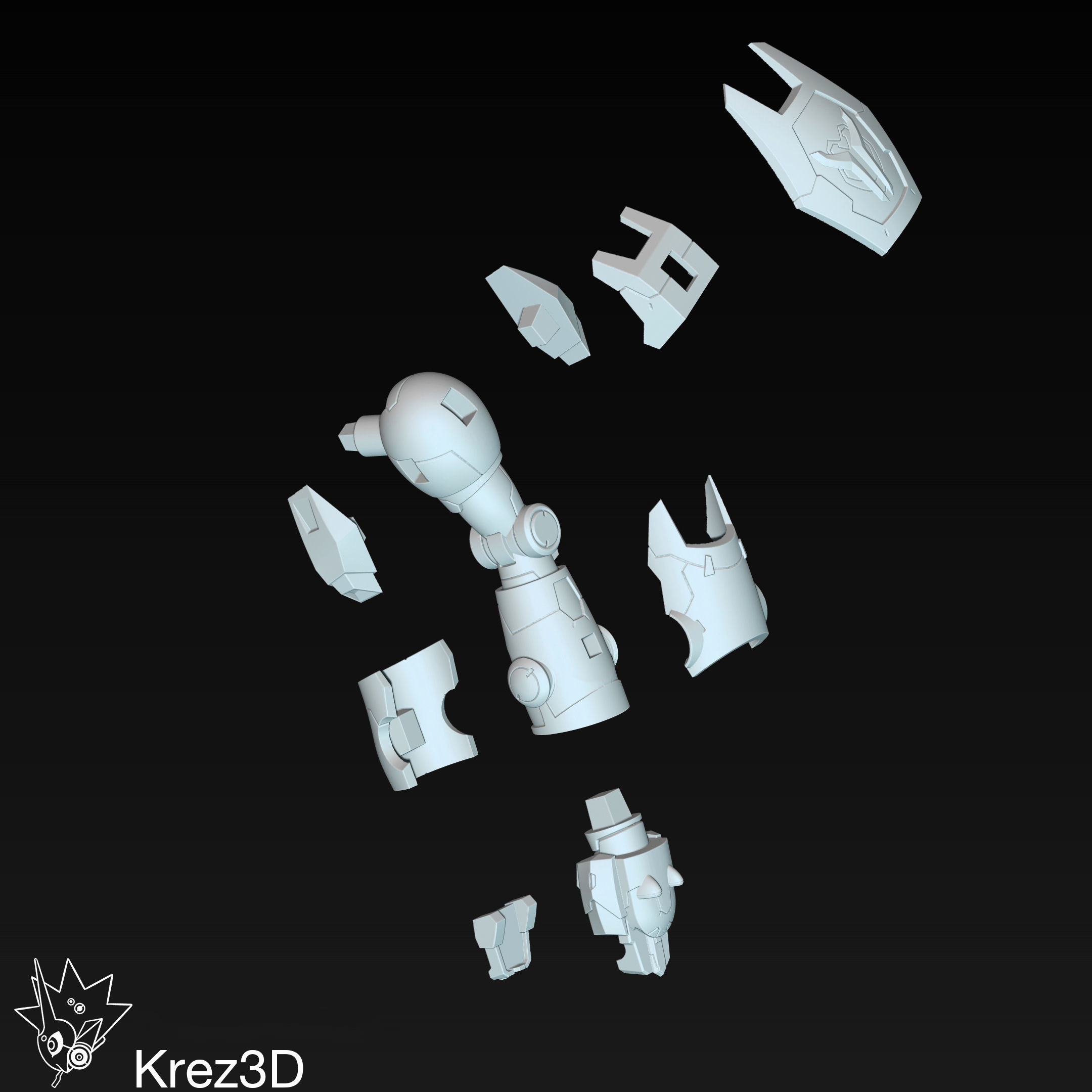 Voltron 3D model 3D printable | CGTrader