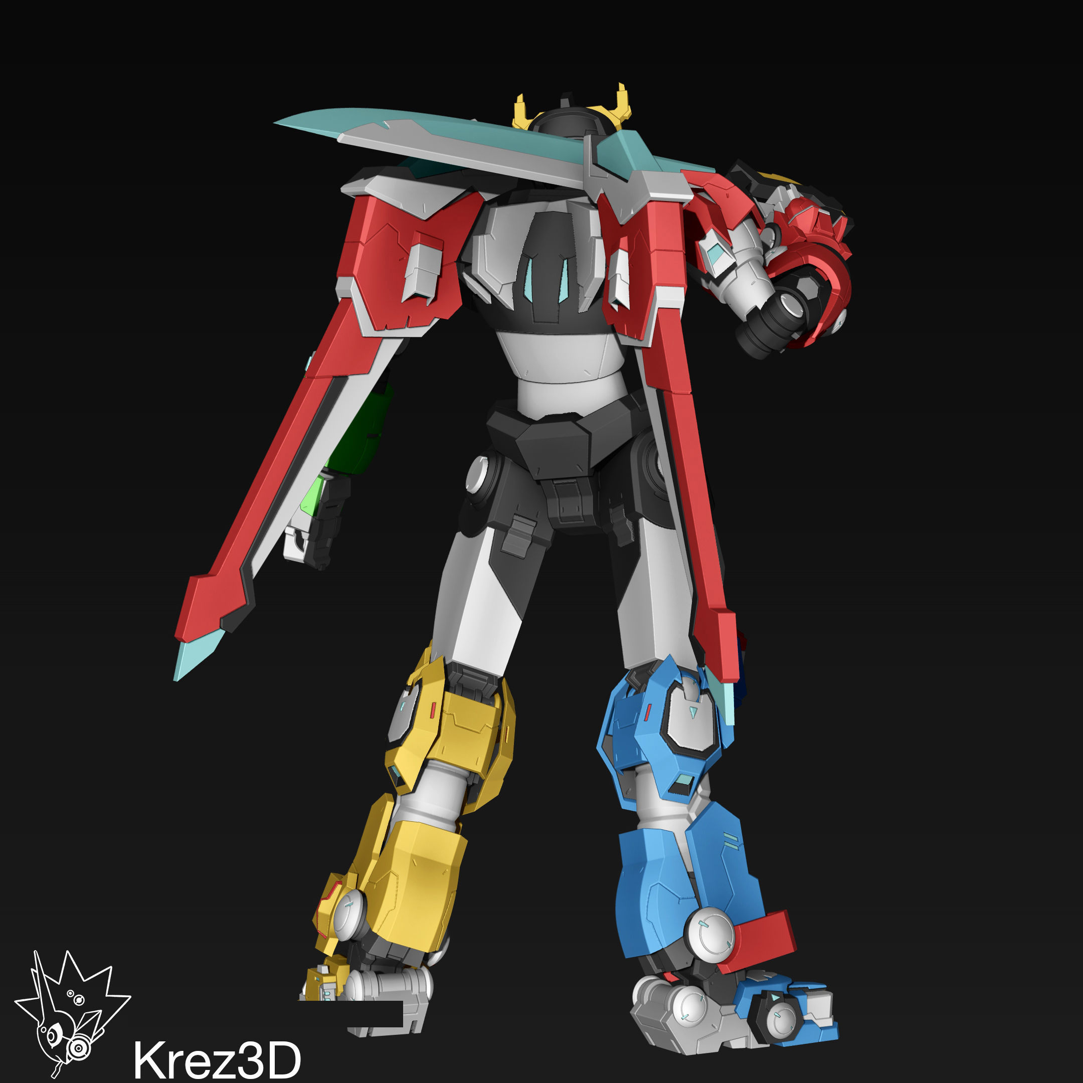 Voltron 3D model 3D printable | CGTrader