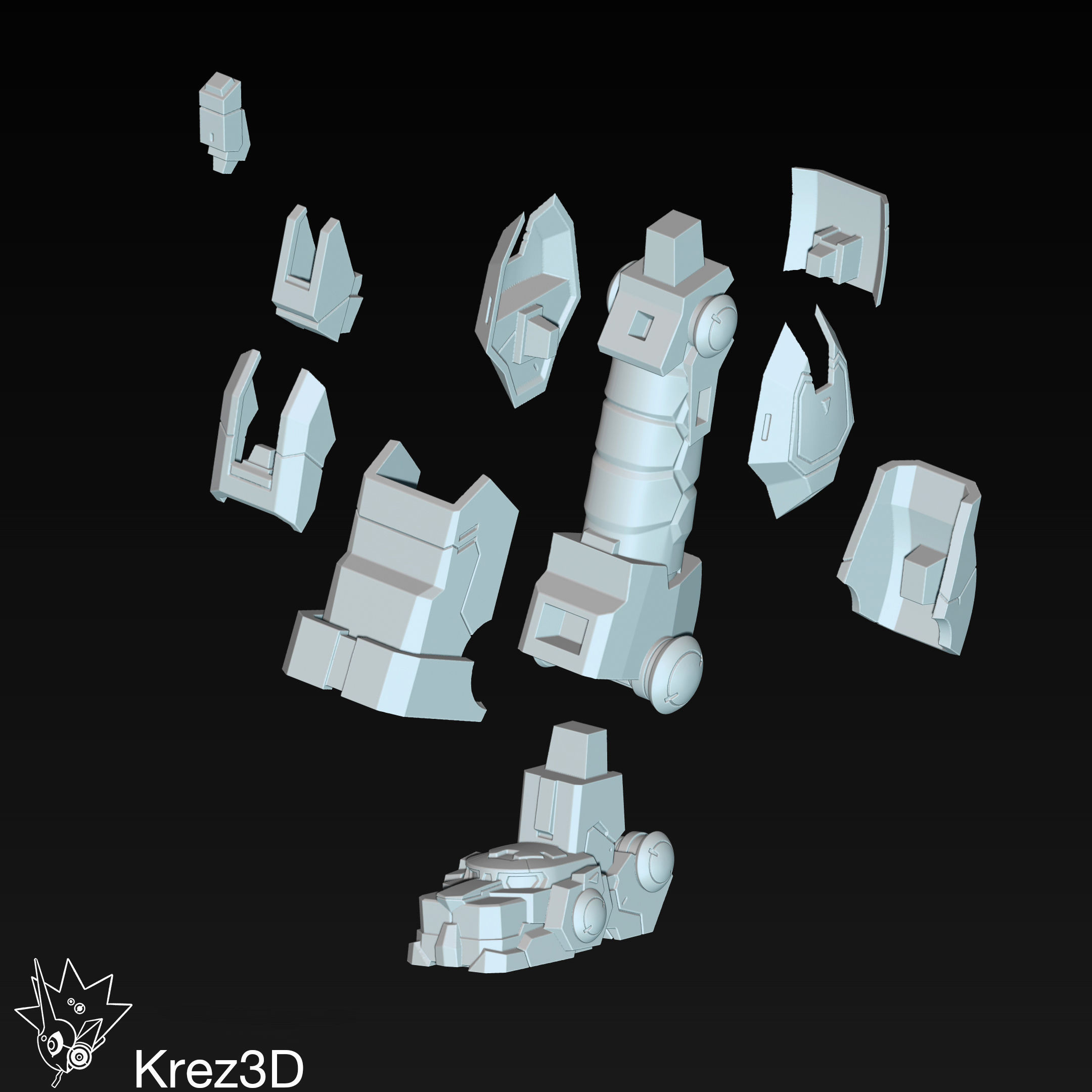 Voltron 3D model 3D printable | CGTrader