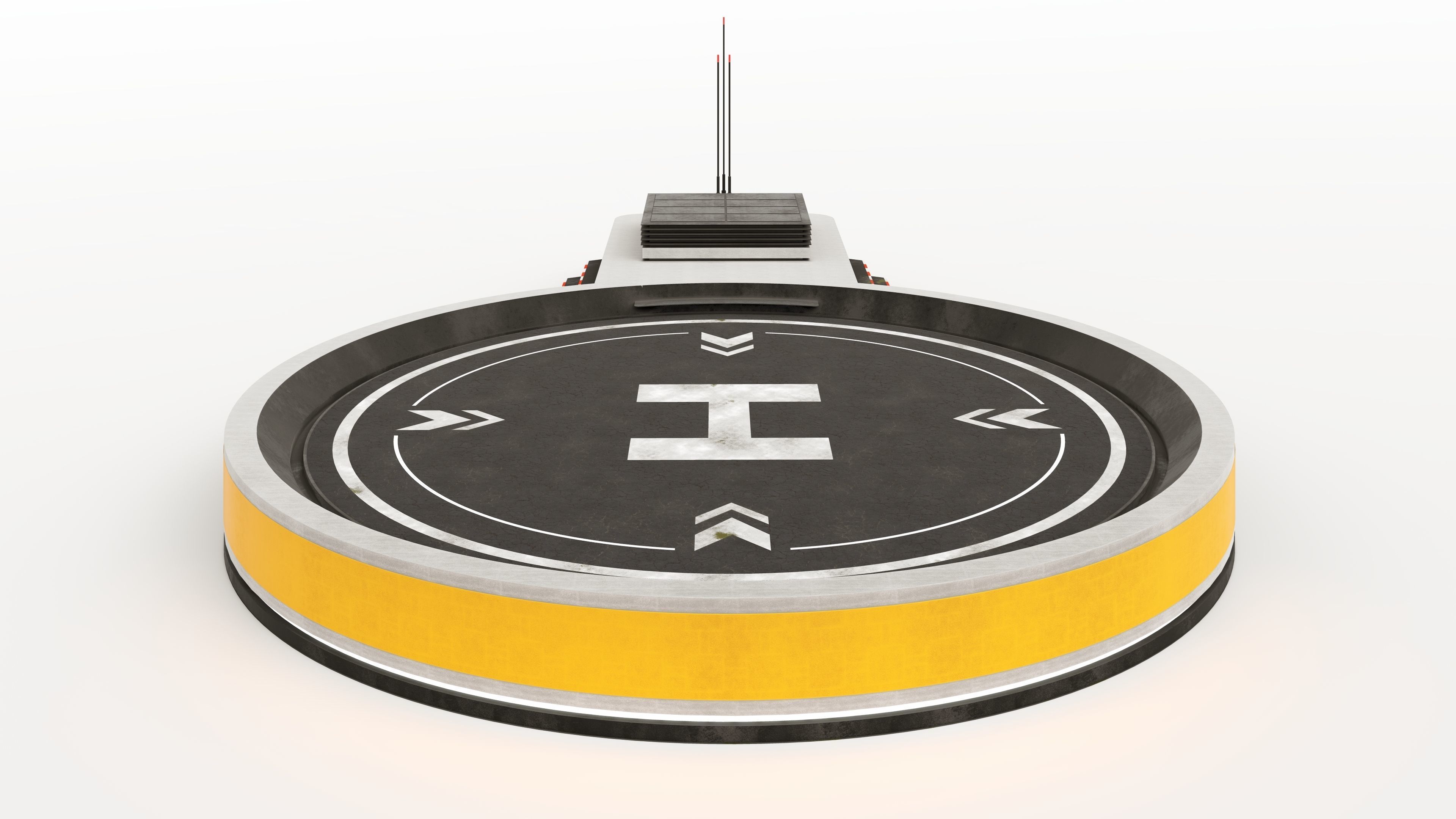 Sci-Fi Landing Pad 02 3D model | CGTrader
