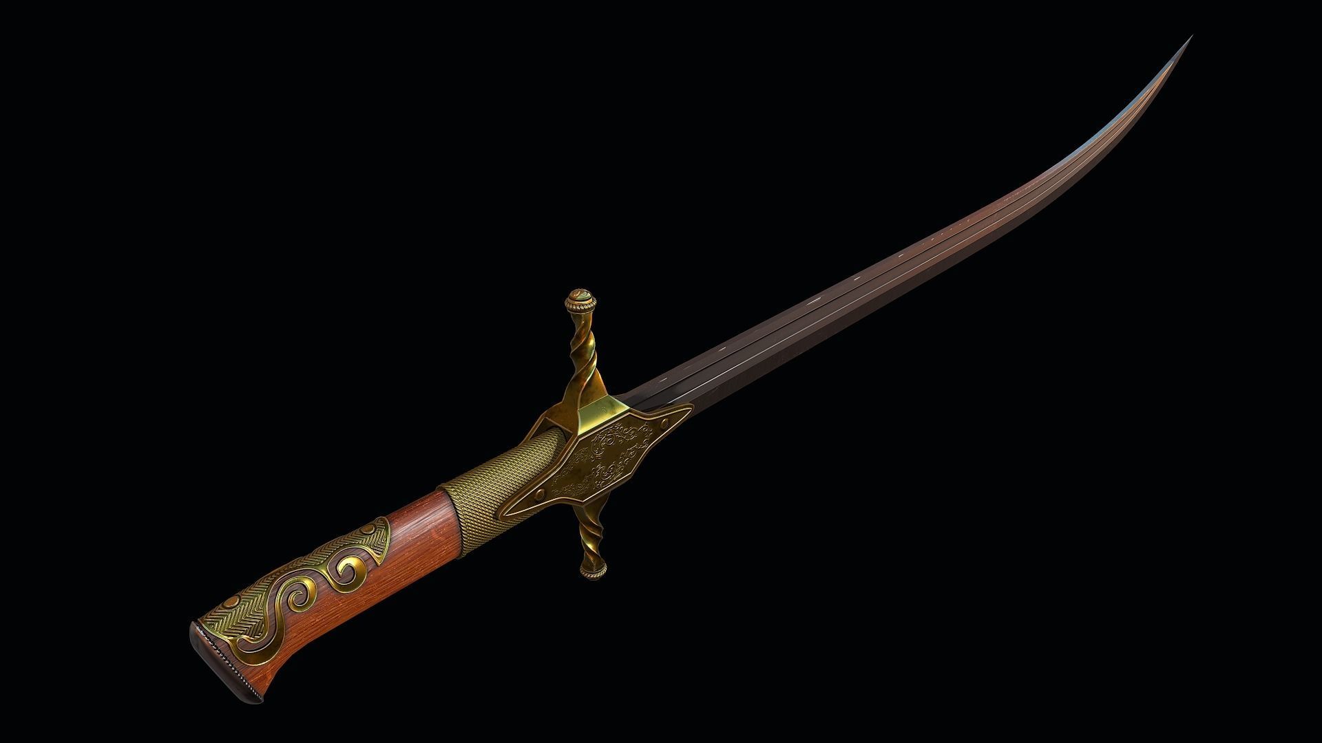 3D model Karabela sabre VR / AR / low-poly | CGTrader