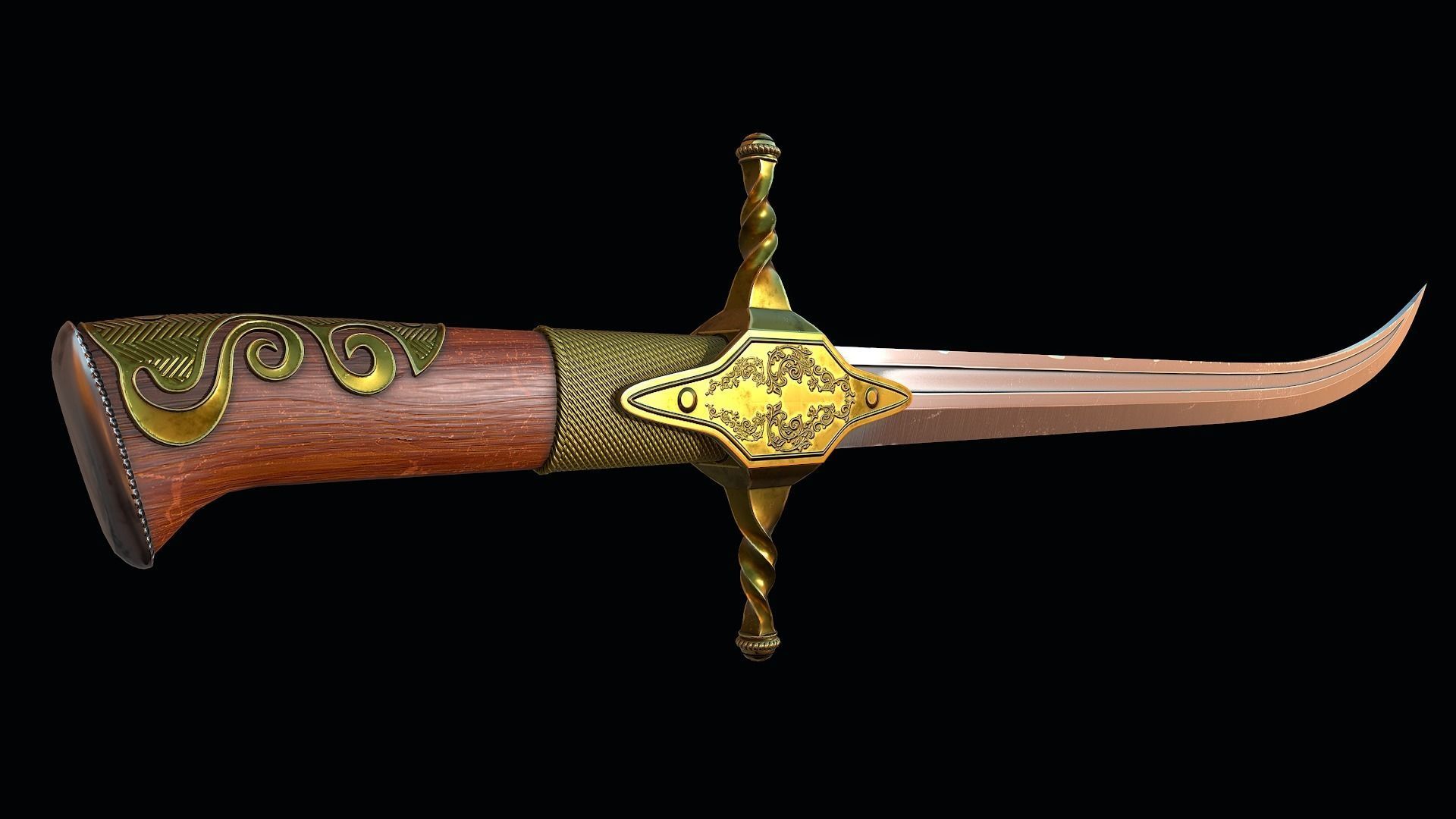 3D model Karabela sabre VR / AR / low-poly | CGTrader