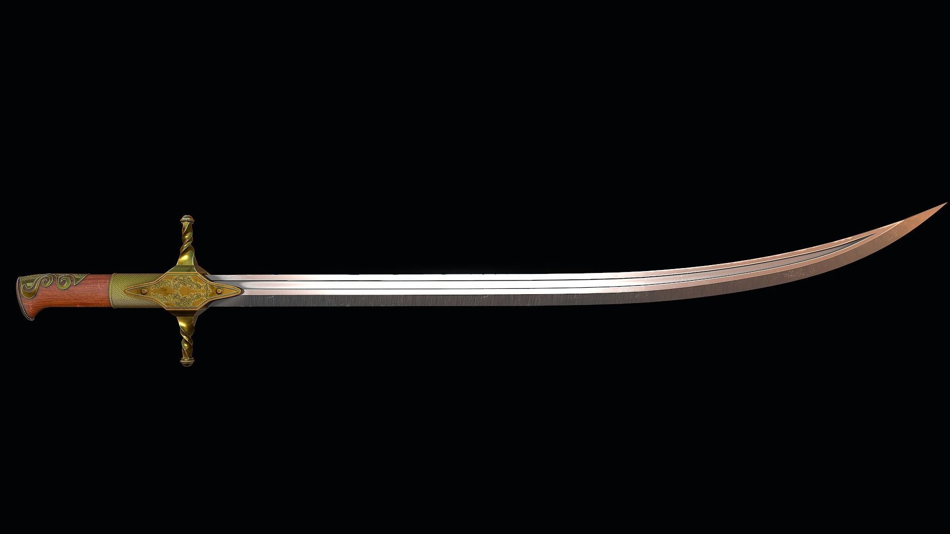 3D model Karabela sabre VR / AR / low-poly | CGTrader