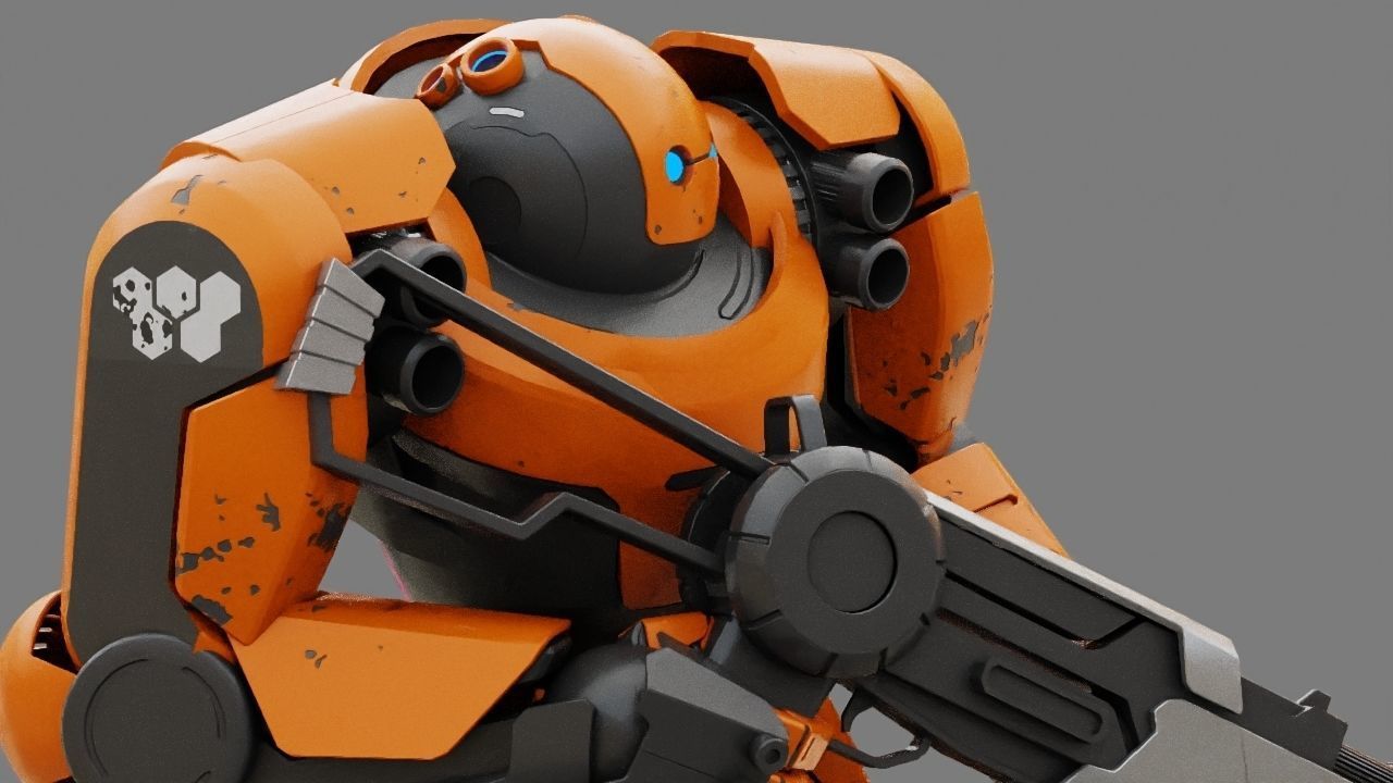 Doom Fighter Rigged character 3D model rigged | CGTrader