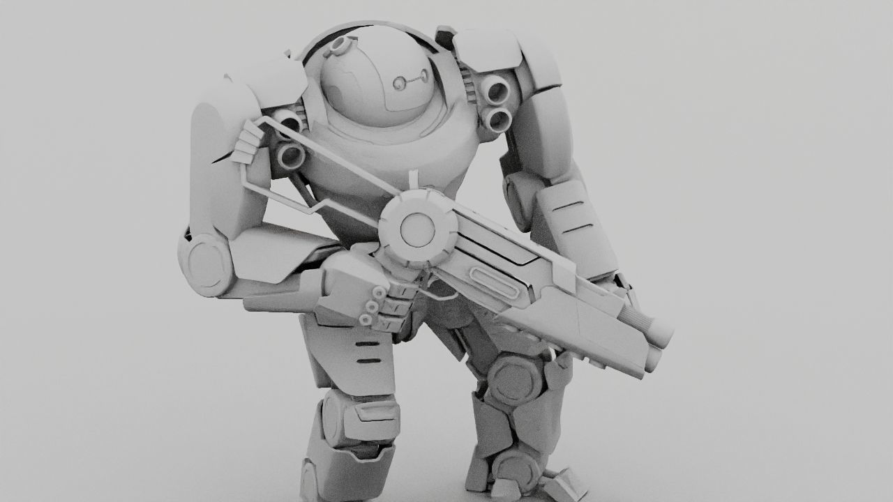 Doom Fighter Rigged character 3D model rigged | CGTrader