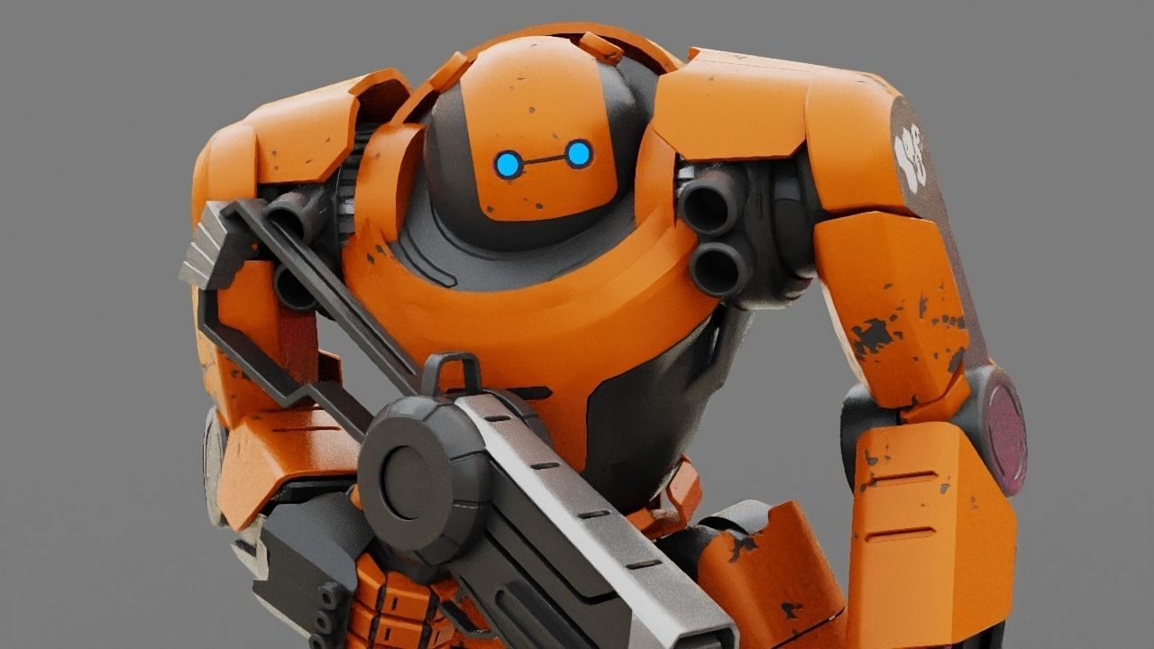 Doom Fighter Rigged character 3D model rigged | CGTrader