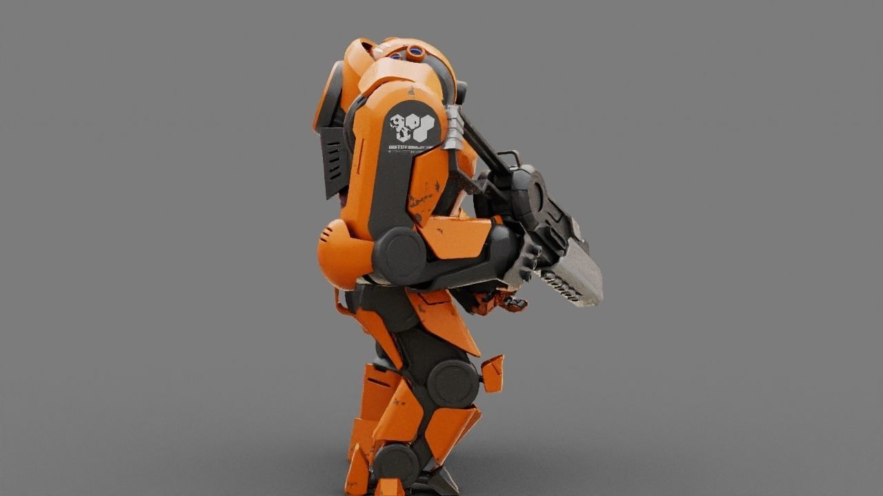 Doom Fighter Rigged character 3D model rigged | CGTrader