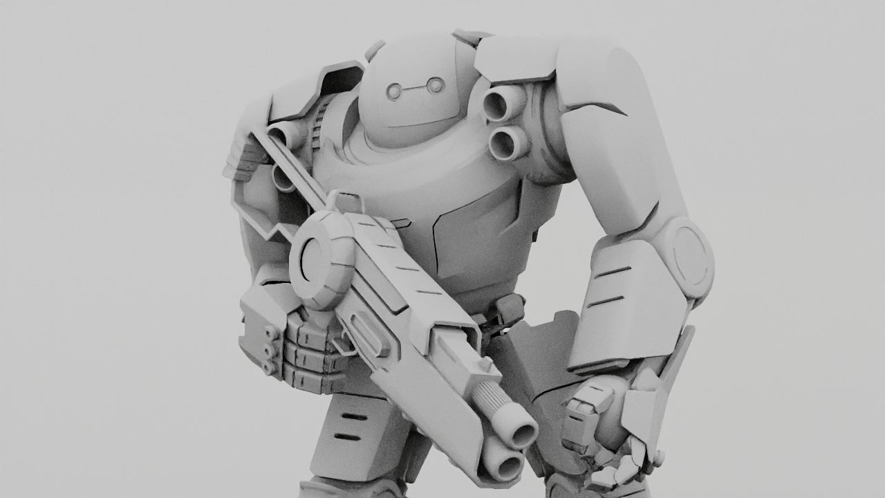 Doom Fighter Rigged character 3D model rigged | CGTrader