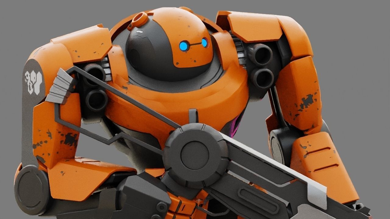 Doom Fighter Rigged character 3D model rigged | CGTrader