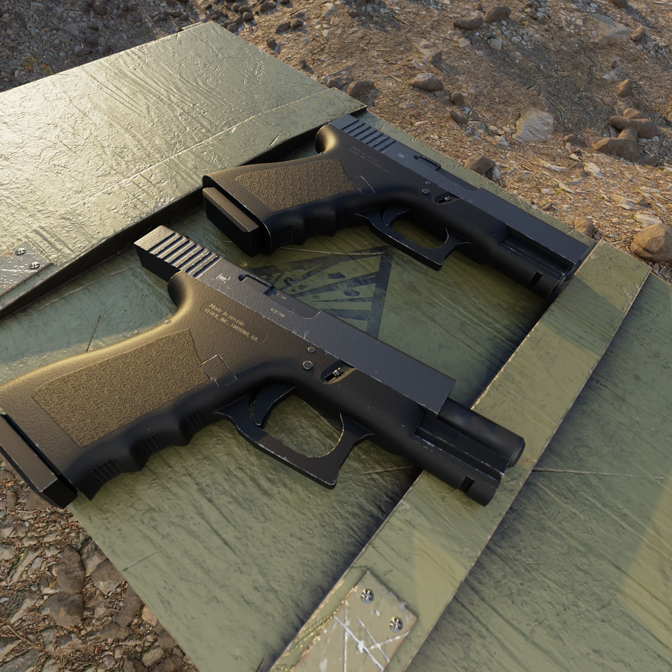 3D model Glock 19 VR / AR / low-poly | CGTrader