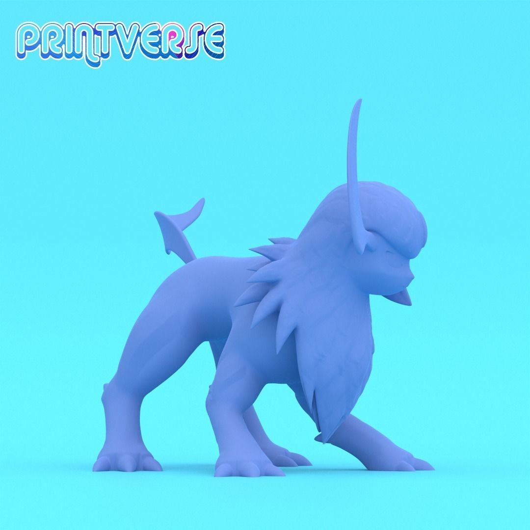 Absol Pokemon Action Figure 3D model 3D printable | CGTrader