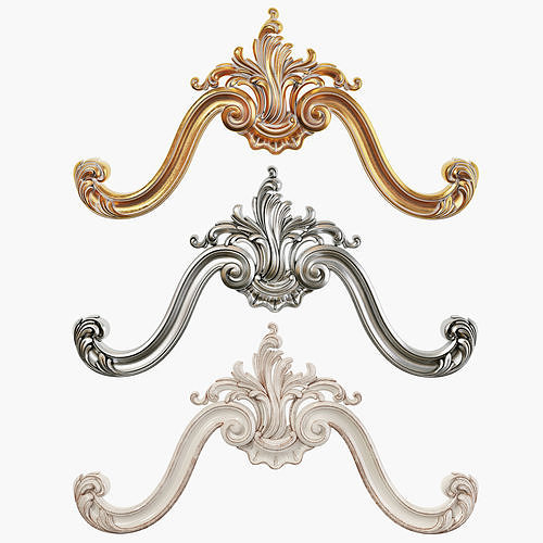 Classic carved 156 3D model | CGTrader